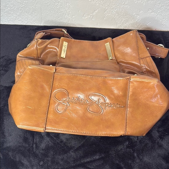 Jessica Simpson | Bags | Jessica Simpson Brown Leather Shoulder Bag ...